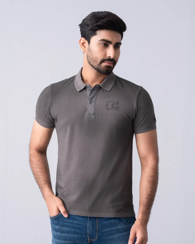 Regular Fit Washed Polo Shirt | gloorabd